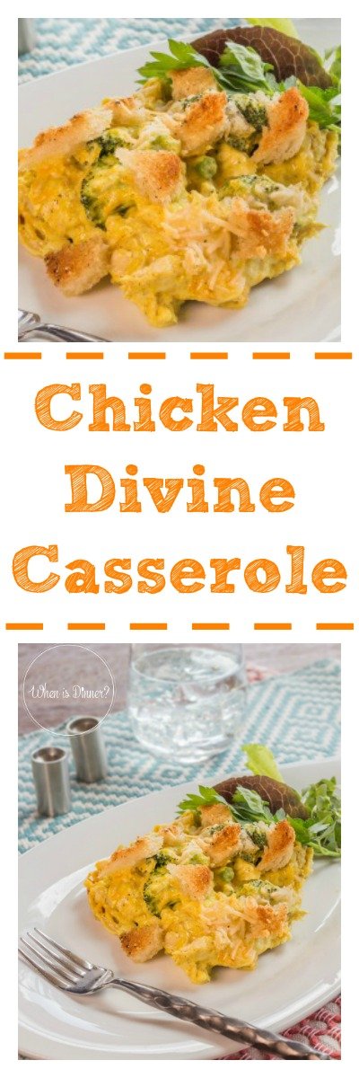 Chicken Divine Casserole - When is Dinner? Chicken Divine Casserole