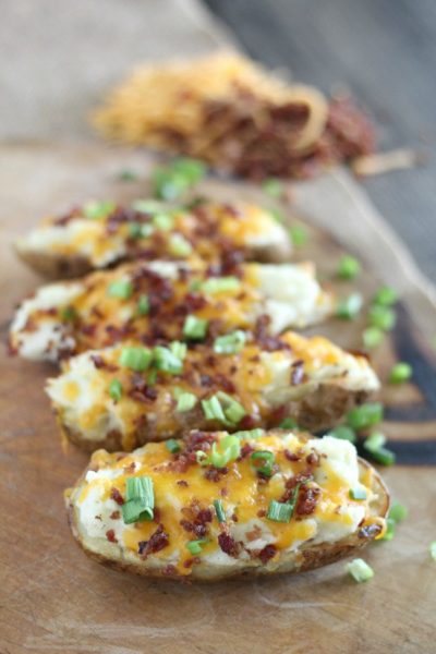 Loaded Ranch Twice Baked Potatoes - When is Dinner? Loaded Ranch Twice ...