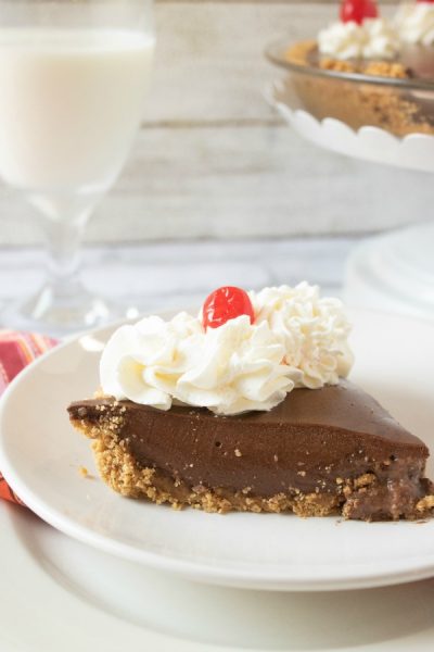 Chocolate Pie with Graham Cracker Crust - When is Dinner? Chocolate Pie ...