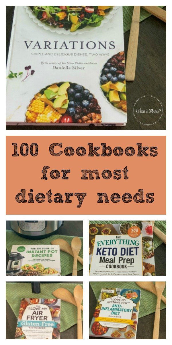 100 Cookbooks for most dietary needs - When is Dinner 100 Cookbooks