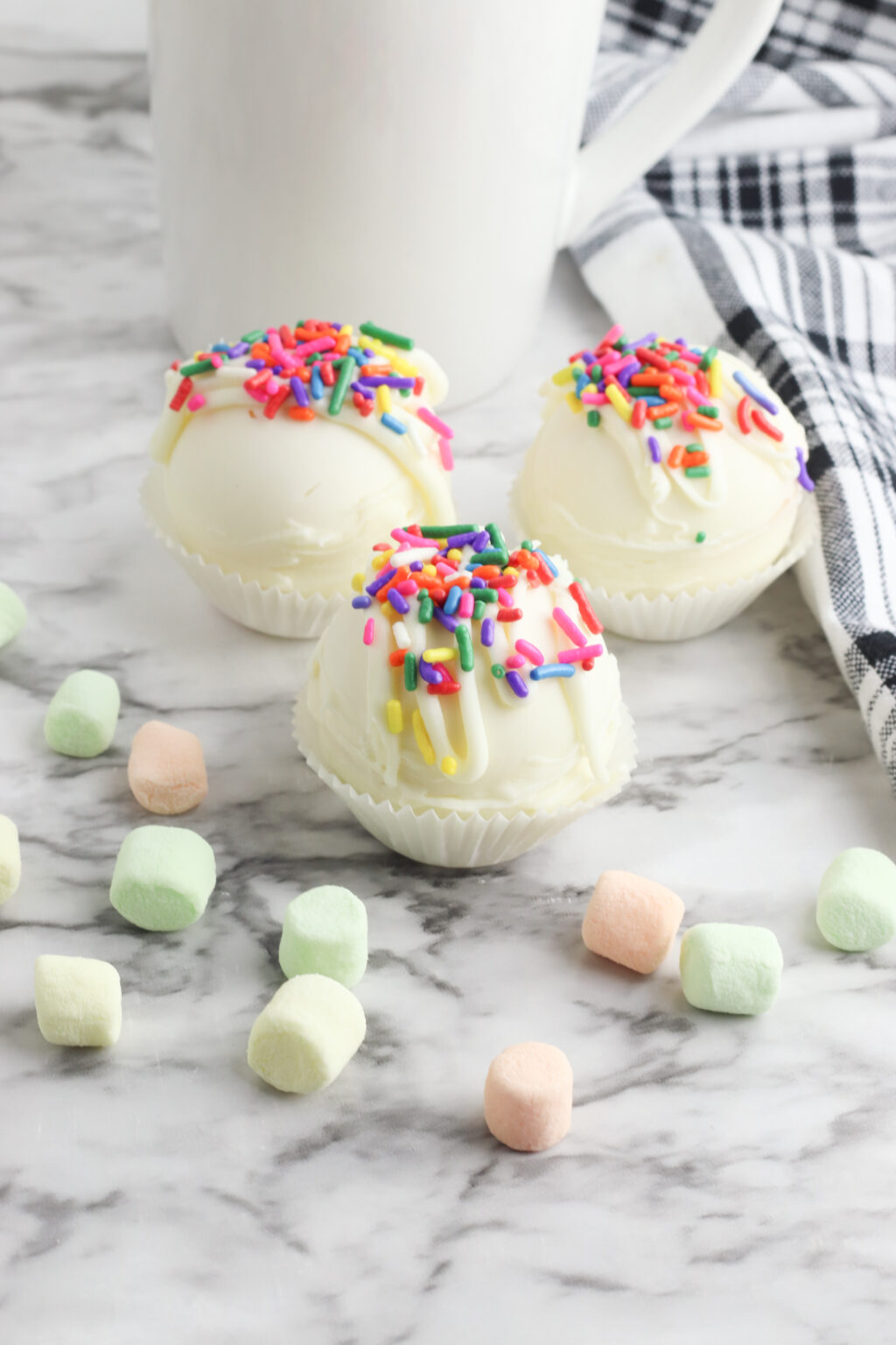 Rainbow Sprinkles Hot Chocolate Bombs - When is Dinner?