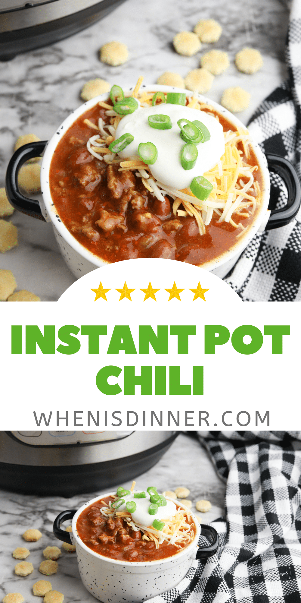Instant Pot Chili with Beans - When is Dinner?